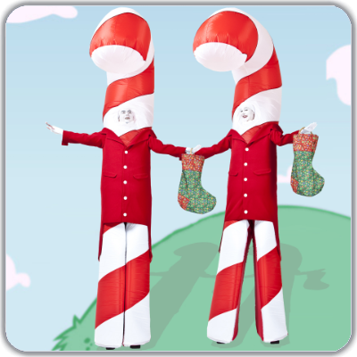 Stilt Walkers Australia | The Giant Candy Canes
