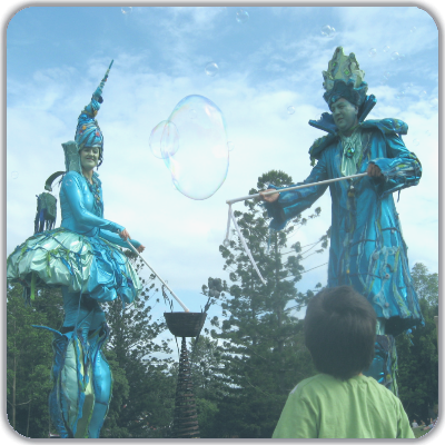 Stilt Walkers Australia | Children’s Entertainers: Water Drops